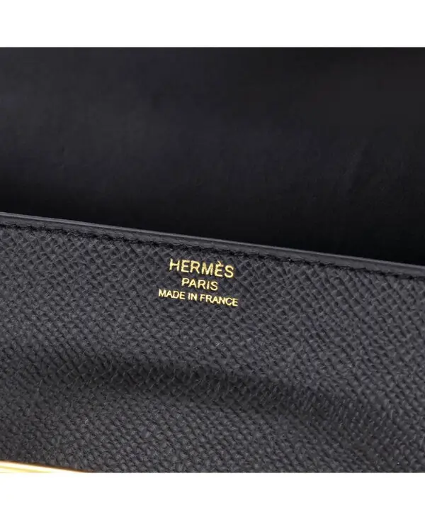 Hermès Della Cavalleria Elan Shoulder Bag Epsom - Black
