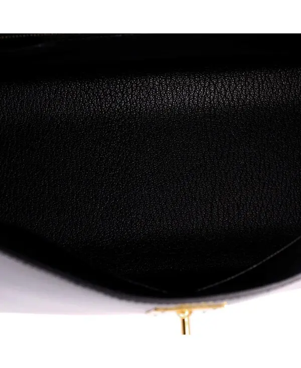 Hermès Kelly 32 Handbag Black Box Calf With Gold Hardware - Noir