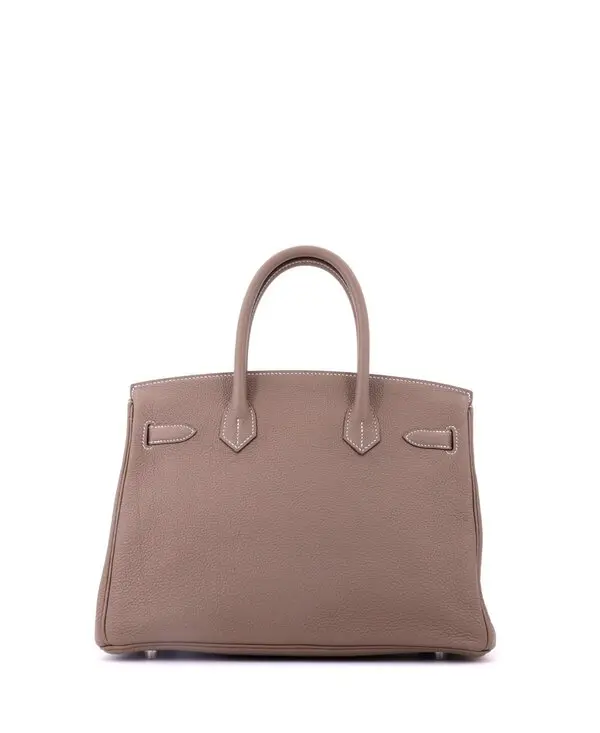 Hermès Birkin 30 Handbag Grey Togo With Palladium Hardware - Etoupe