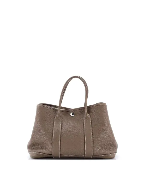 Hermès 30 Garden Party Tote Leather - Gray