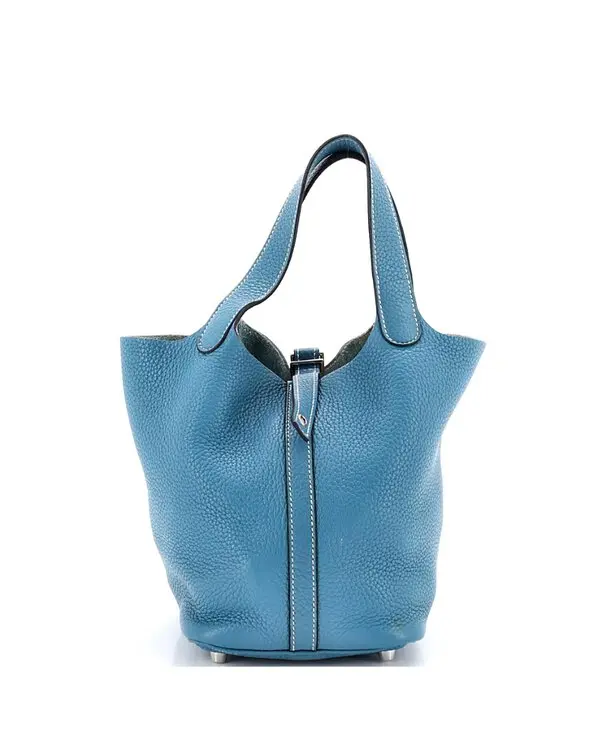 Hermès Pm Picotin Bag Clemence - Blue