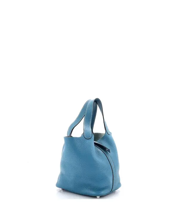 Hermès Pm Picotin Bag Clemence - Blue