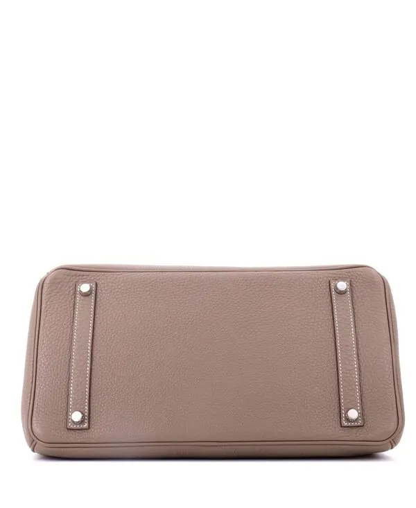 Hermès Birkin 35 Handbag Grey Togo With Palladium Hardware - Etoupe