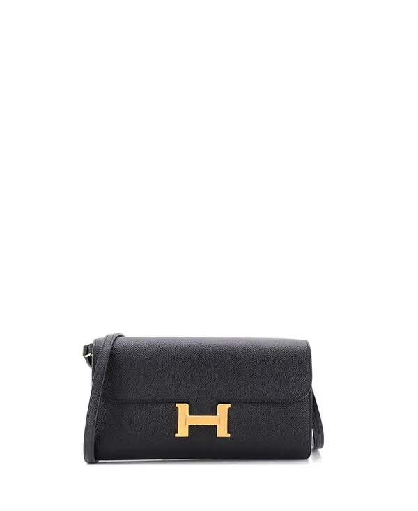 Hermès Constance To Go Wallet Epsom - Black