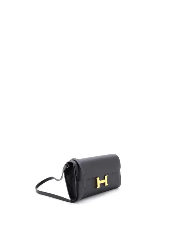 Hermès Constance To Go Wallet Epsom - Black