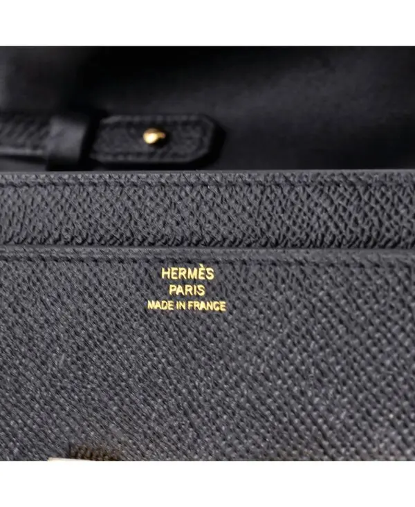 Hermès Constance To Go Wallet Epsom - Black