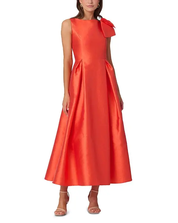 Shoshanna Eleanor Dress With Bow Detail