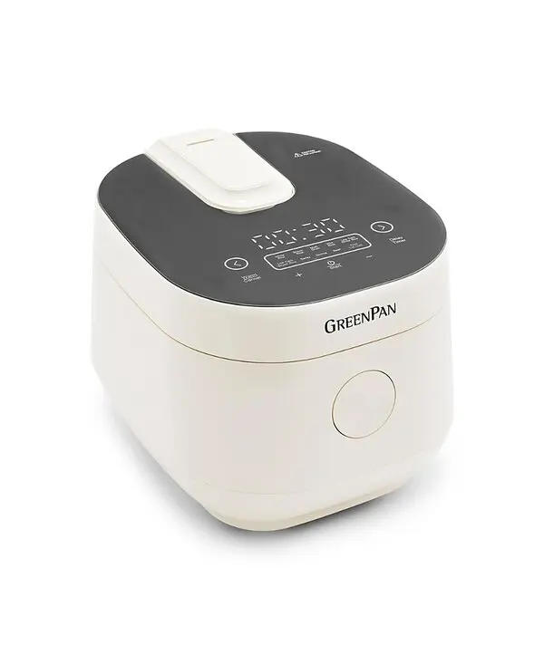 GREENPAN Bistro Carb-reducing Rice Cooker, 8 Cup - Cream