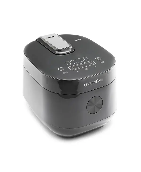GREENPAN Bistro Carb-reducing Rice Cooker, 8 Cup - Graphite