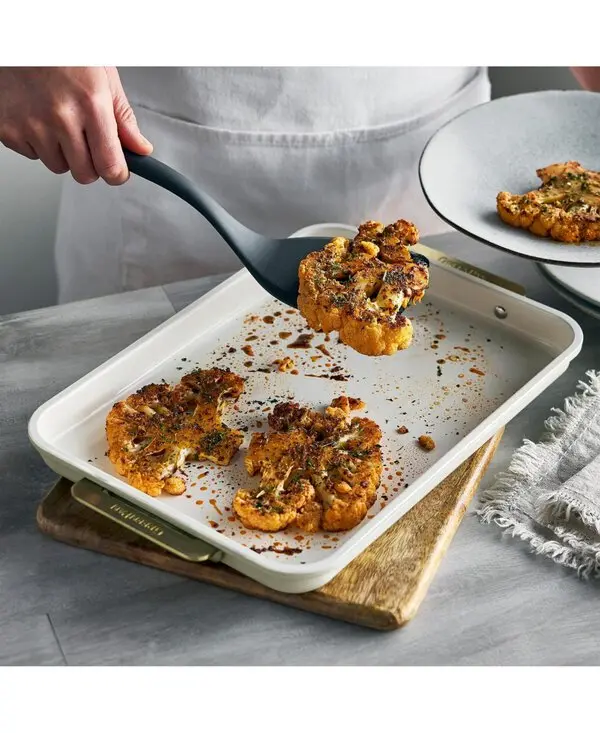 GREENPAN Reserve Healthy Ceramic Nonstick Bakeware, Quarter Sheet - Cream