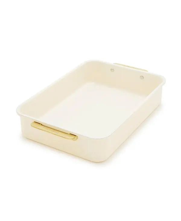 GREENPAN Reserve Healthy Ceramic Nonstick Bakeware, Rectangular Cake Pan - Cream