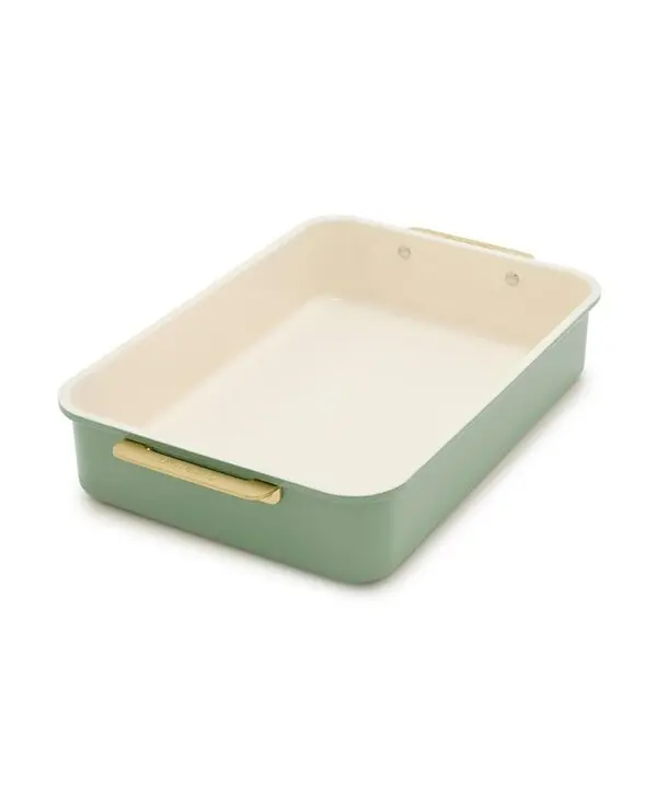 GREENPAN Reserve Healthy Ceramic Nonstick Bakeware, Rectangular Cake Pan - Sage
