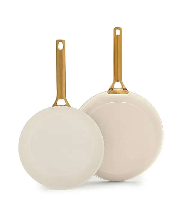 GREENPAN Reserve Pro Frypans, Set Of 2 - Cream