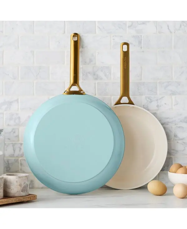 GREENPAN Reserve Pro Frypans, Set Of 2 - Seaside