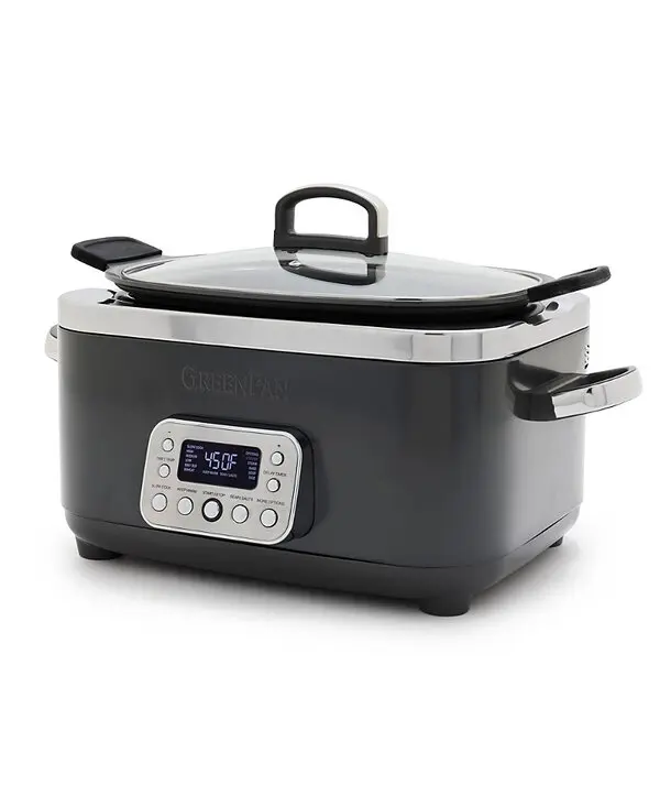 GREENPAN Elite 14-in-1 Slow Cooker, 6qt - Graphite