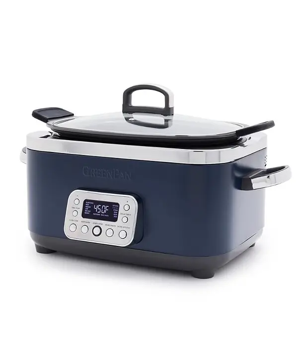 GREENPAN Elite 14-in-1 Slow Cooker, 6qt - Oxford Blue