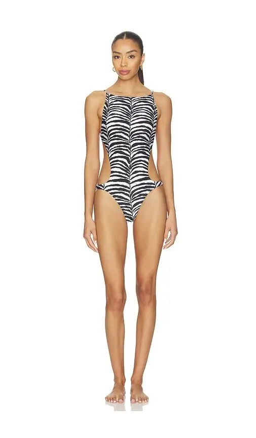 VIX PAULA HERMANNY Nuala One Piece Zebra Print - Caribea