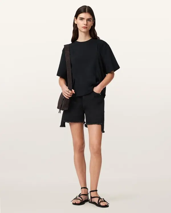 ALLSAINTS Frankie High Waisted Denim Shorts