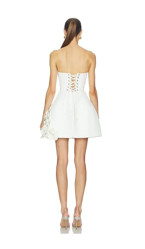 BRONX BANCO Estelle Floral Strapless Mini Dress
