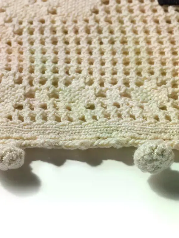 Miu Miu Cotton Crochet Handbag
