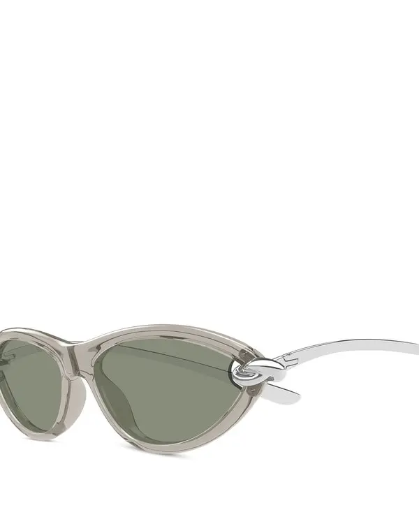 Bottega Veneta Cat Eye Sunglasses, 56mm - Beige