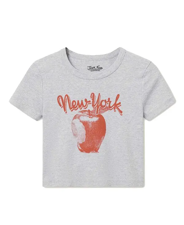 Junk Food Clothing Graphic Baby Tee - Heather Grey