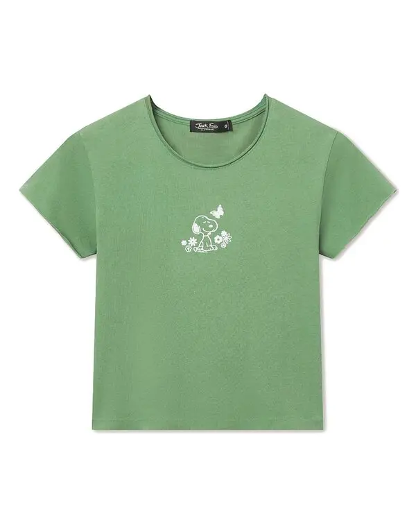 Junk Food Clothing Snoopy Floral Baby Tee