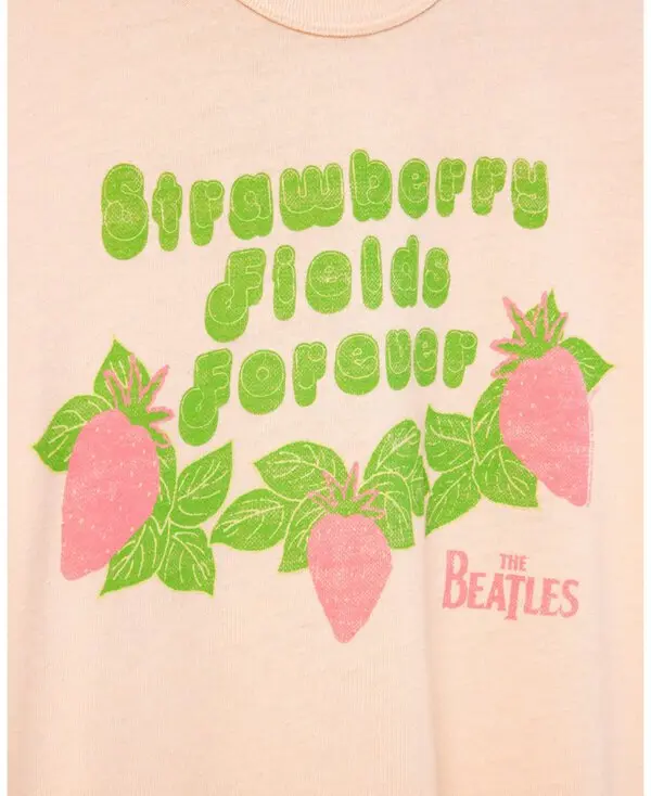 Junk Food Clothing The Beatles Strawberry Fields Forever Original Tee - Pastel