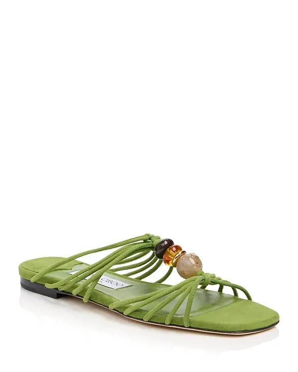 JIMMY CHOO Lova Mule Sandals - Clover Mix