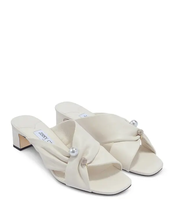 JIMMY CHOO Rafi 45 Sandals - Latte
