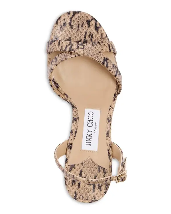 JIMMY CHOO Elsy 70 Slingback Sandals - Chai