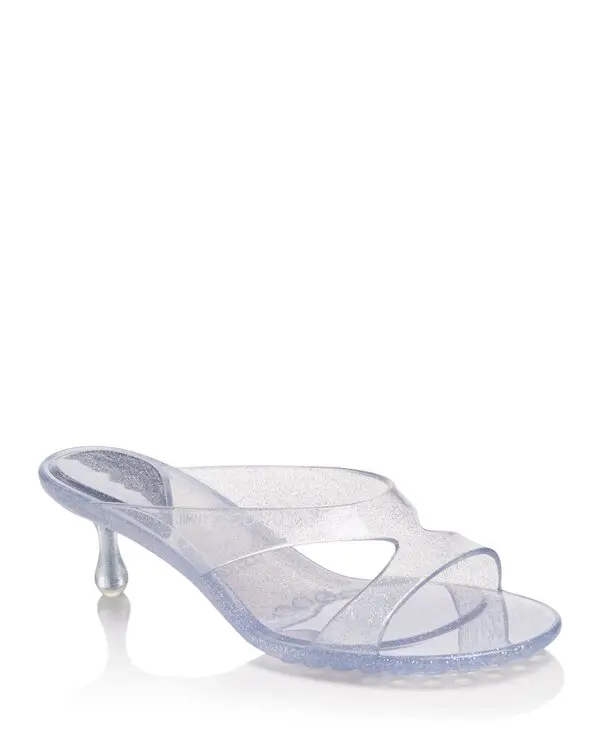 JIMMY CHOO Jelly Drop 50 Sandals - Silver