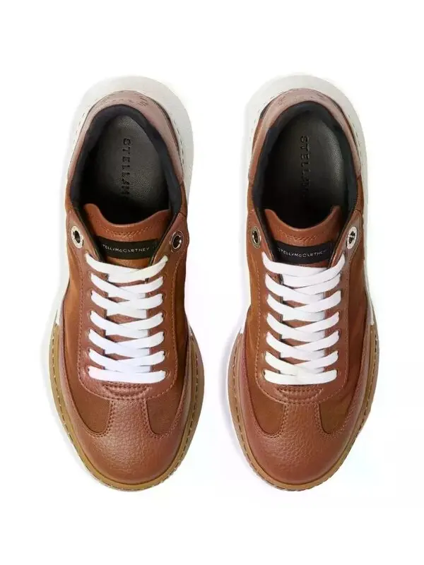 Stella McCartney Loop Panelled Sneakers - Brown