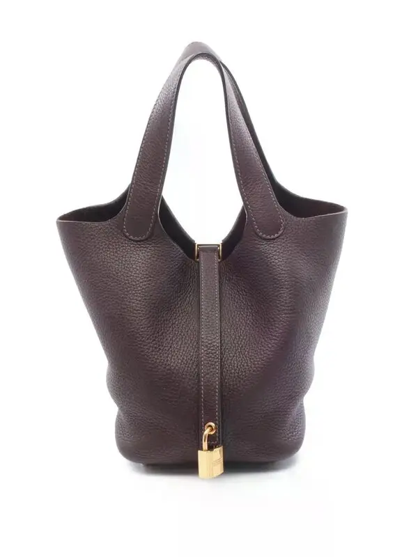 Hermès Clemence Picotin Lock 18 Handbag - Brown