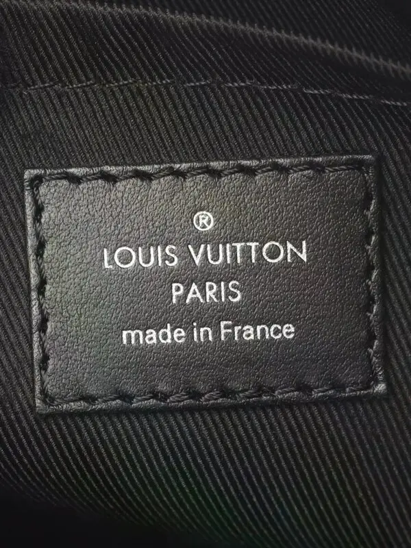 LOUIS VUITTON Monogram Eclipse City Keepall Crossbody Bag - Black