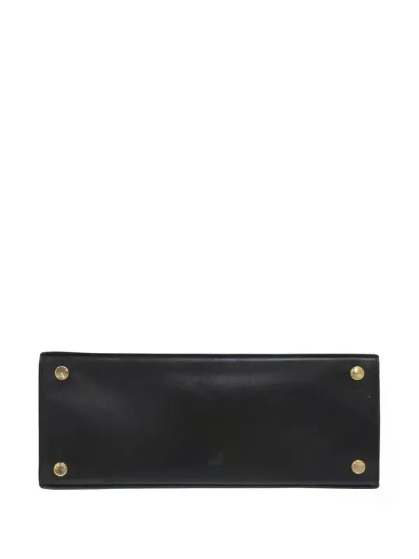 FERRAGAMO Leather Vara Bow Satchel - Black