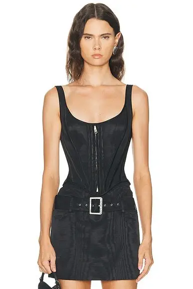 WIEDERHOEFT Boned Corset Top