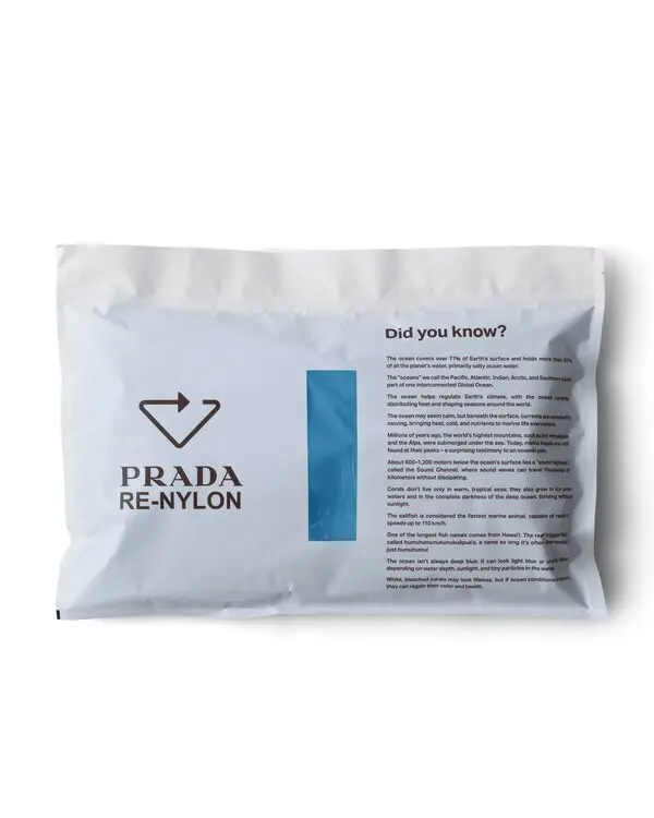 Prada Re-nylon Drawstring Backpack - Light Blue