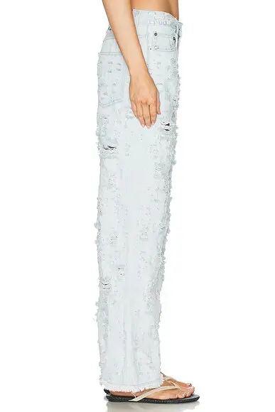 HAIKURE Winny Wide Leg Jeans With Distressing