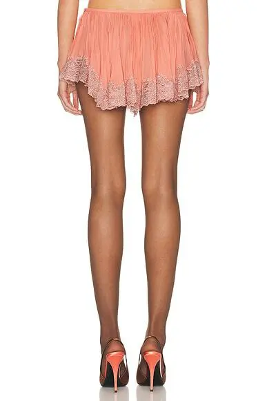 Saint Laurent Crepe Lace Short