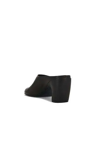 Dries Van Noten Leather Mule With Sculptural Block Heel