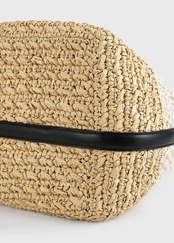TOTEME Belted Raffia Tote