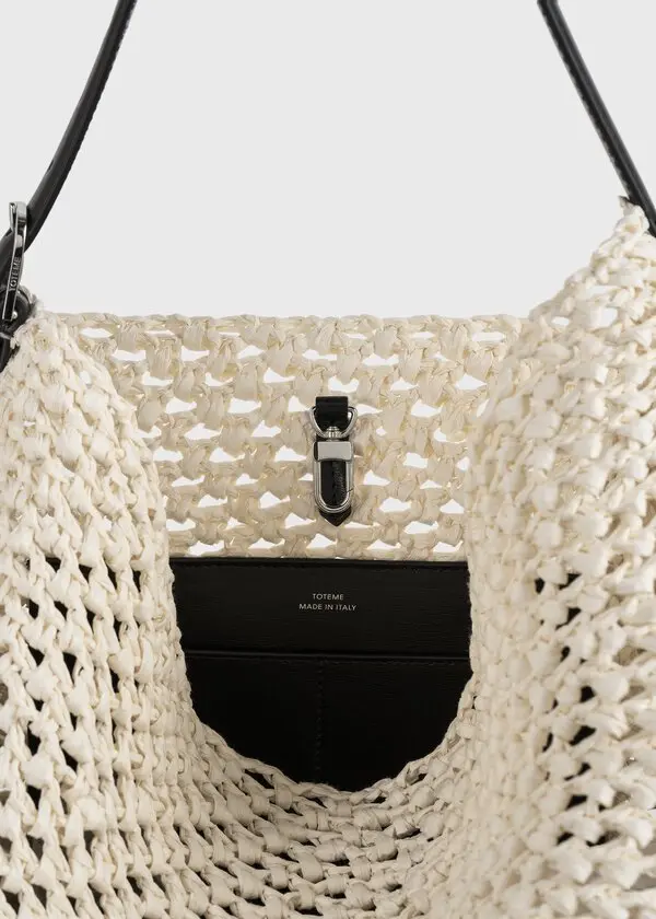 TOTEME Belted Raffia Tote