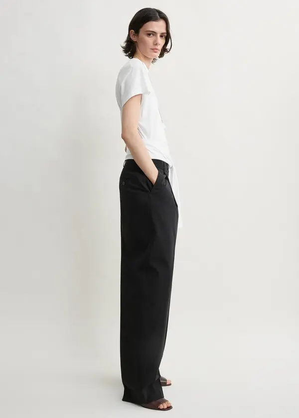 TOTEME Single Pleat Cotton Trousers