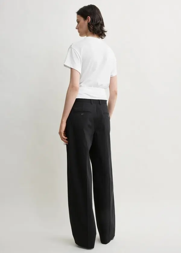 TOTEME Single Pleat Cotton Trousers