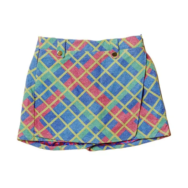 HOUSE OF CASWELL Bethany Plaid Mini Skort
