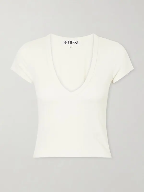 Eterne Ribbed Jersey T-shirt