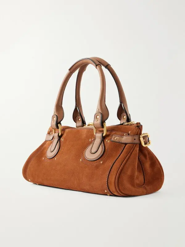 Chloé Paddington Suede Shoulder Bag - Brown