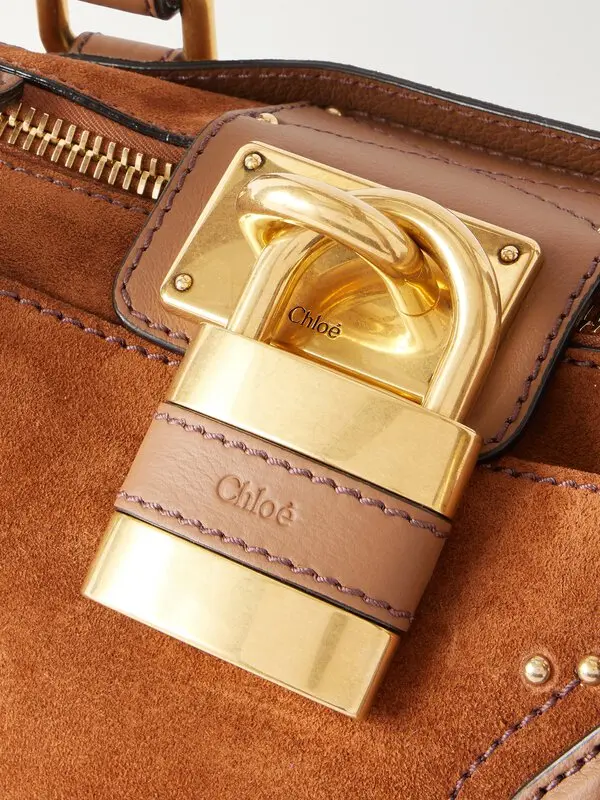 Chloé Paddington Suede Shoulder Bag - Brown