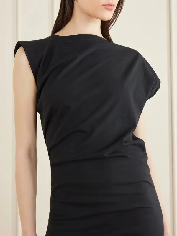 AGOLDE Beth Cotton-jersey Mini Dress
